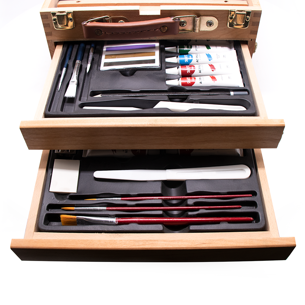 portable artist kids wooden painting art set for drawing – Art Factory